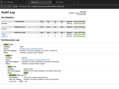 Robot Framework【使用篇】01：第一个robot Framewokr自动化用例【打印hello World】 Csdn博客
