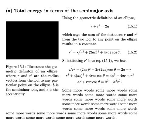 Graphics How To Format Wrap Text Including Caption Properly Such That My Main Text Does Not
