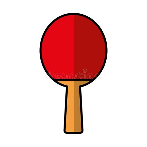 Ping Pong Racket Isolated Icon Stock Vector Illustration Of Vector Tennis 90850836