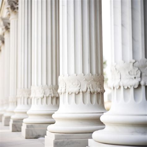 Premium Ai Image Elegant Marble Columns Architectural Columns