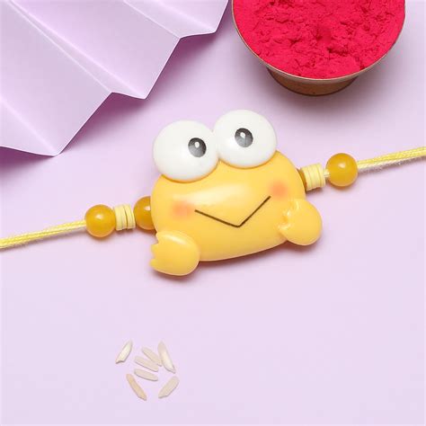 Cute Yellow Frog Rakhis The Purple Tree