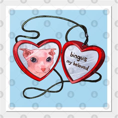 Bingus My Beloved By Catwheezie Art Prints Art Print
