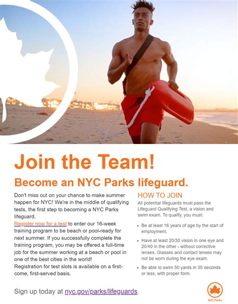 apply to be a nyc parks lifeguard — testing closes dec 30 by neon