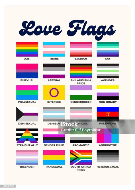 Lgbtq 성적 정체성 자부심 플래그 컬렉션 게이 트랜스젠더 양성애자 레즈비언 등의 국기 프라이드 컨셉 벡터에 대한 스톡 벡터 아트 및 기타 이미지 Istock