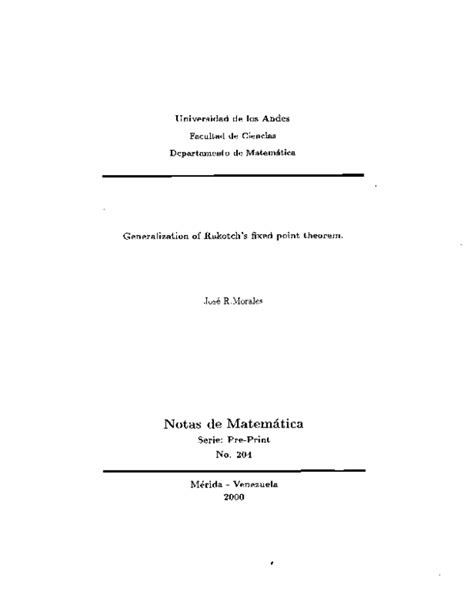 Pdf Generalization Of Rakotchs Fixed Point Theorem