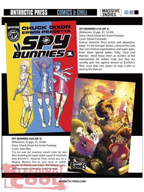 Chuck Dixons Spy Bunnies In Antarctic Press Full July 2026 Solicits