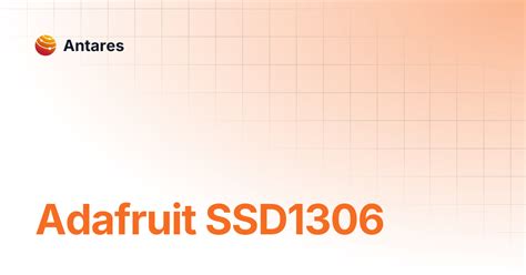 Adafruit Ssd1306 Antares