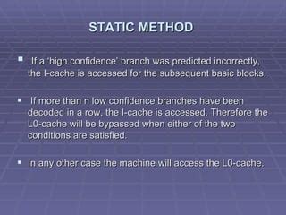 Dynamic Cache Management Technique PPT