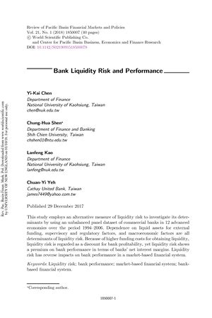 A Macro Model For Stress Testing Bankss Liquidity Risk DNB W O R K I N G P A P E R DNB