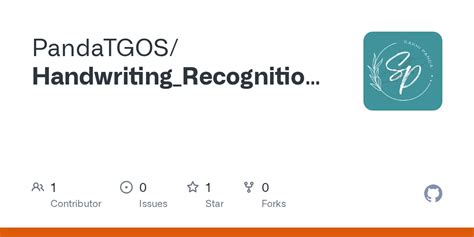 Github Pandatgoshandwritingrecognitionsystem