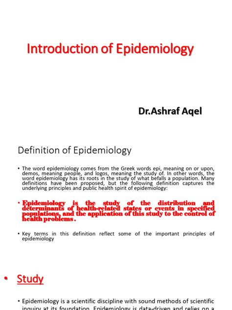 Introduction Of Epi Pdf Epidemiology Medical Diagnosis