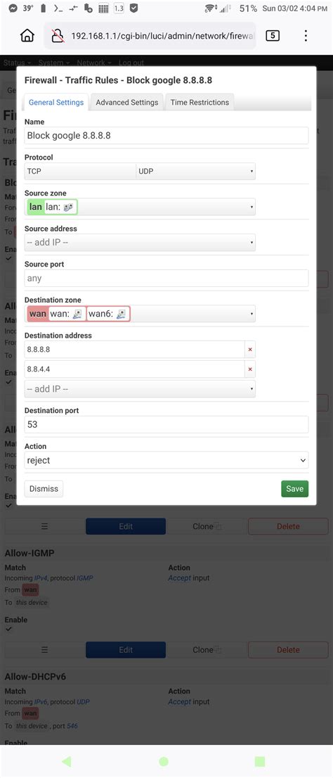 force all dns queries through pihole with openwrt community help pi