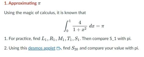 solved approximating πusing the magic of calculus it is