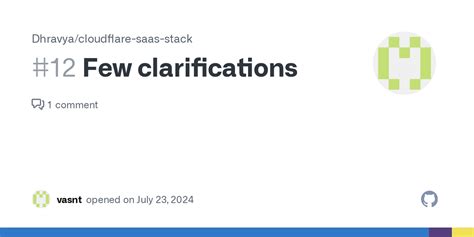 Few Clarifications · Issue 12 · Dhravyacloudflare Saas Stack · Github