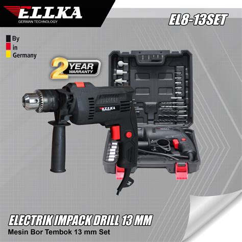 Jual MESIN BOR 13MM MESIN BOR MURAH BOR BESI KAYU DAN BETON ELLKA IMPACT DRILL 13MM BOR 13MM