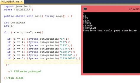 PIRÁMIDE NÚMEROS en JAVA Texpad Programadortico