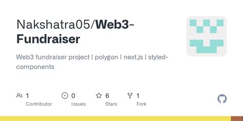 Github Nakshatra05 Web3 Fundraiser Web3 Fundraiser Project Polygon Next Js Styled