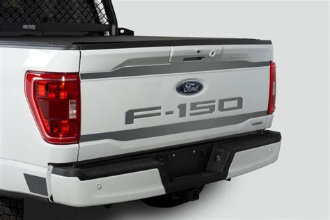 Putco 2021 Ford F 150 Ford Lettering Cut Letters Black Platinum Tailgate Emblems 55559bpfd