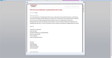 oracle application development framework open pdf file in new window