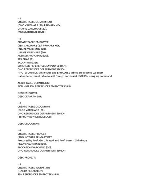 Sql Basic Queries Ddl Pdf