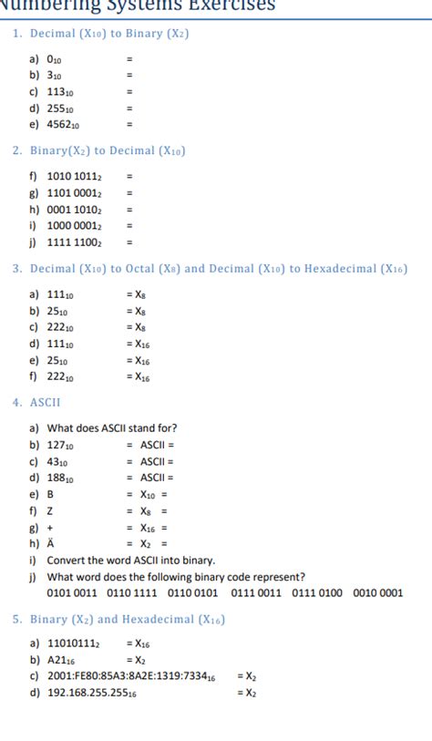 Solved 1 Decimal X10 To Binary X2 A 011 B 310 C