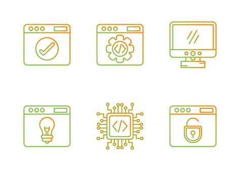 Web Development Vector Icon Set 17358507 Vector Art At Vecteezy