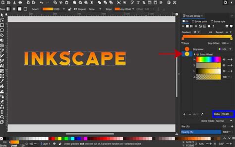How To Fill Text With A Gradient In Inkscape Davies Media Design