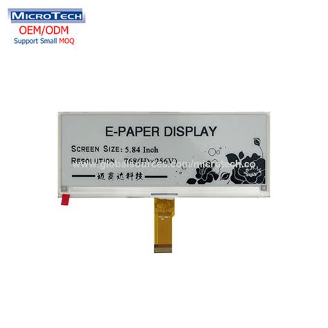 Buy Wholesale Hong Kong SAR Custom Oem New Product Ultra Thin Low Power 5 84 Inch E Paper E Ink