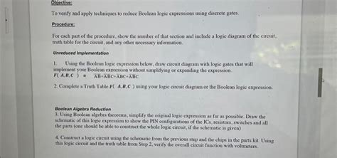 Solved Obiective To Verify And Apply Techniques To Reduce