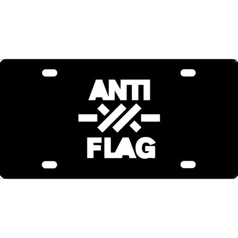 Anti Flag Band Logo Aluminum Novelty License Plate