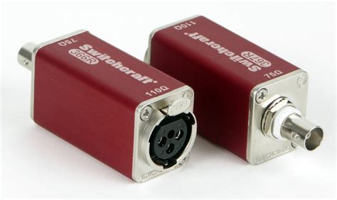 CIE AV Solutions Switchcraft Mini AudioStix AES EBU Impedance Adapter 110 75 Ohm XLR BNC 366R