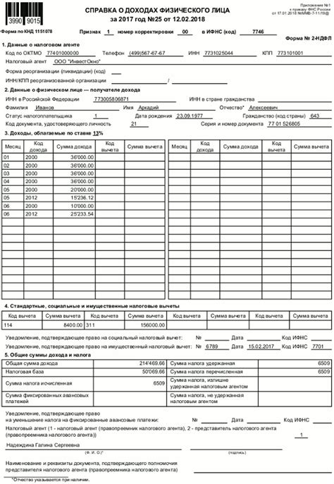 2 НДФЛ 2017 2018 справка о доходах физического лица картинка