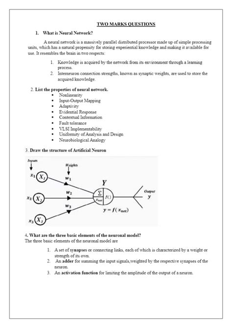 ccs355 neural networks and deep learning unit 1 pdf notes with question bank pdf computer