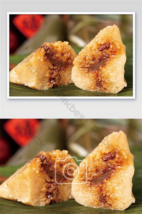 Zongzi Cut In Half For Dragon Boat Festival  Photo Free Download