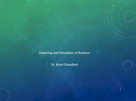 Ppt Modeling And Simulation Ch 1 Dokumentips