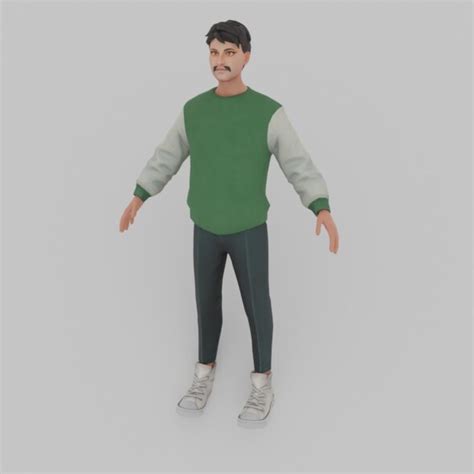 Artstation 3d Character 3d Model Rigid And Metaverse 3d Vrchat Metaverse Asset Resources