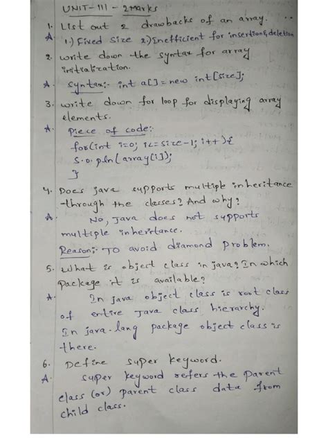2 Marks Java Pdf