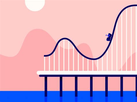 Rollercoaster Day In 2025 Motion Design Animation Motion Graphics