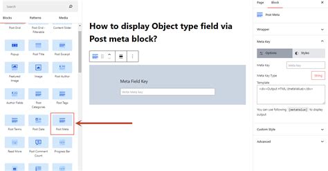 How To Display Object Type Field Via Post Meta Block