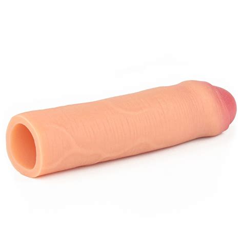 Extra 2 Inch Girthy Penis Extender Sleeve Reusable Condom 40 Girth 7 Inch Ebay