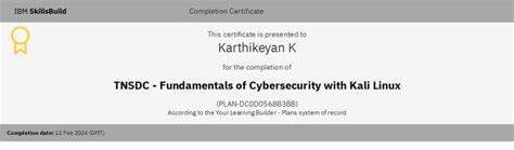 karthikeyan k on linkedin cybersecurity kalilinux continuouslearning