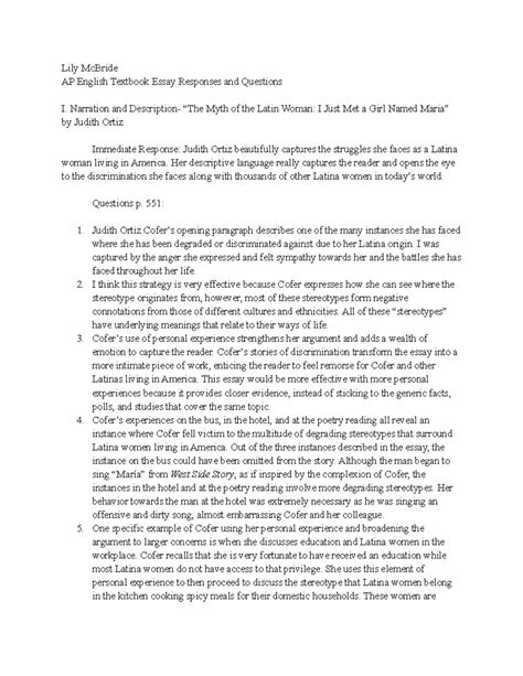 Ap Literature Frq 3 Sample Essay Of Frq 3 On The Ap Lit Exam Including Comments Prompt And