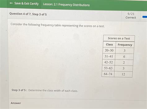 solved larr save and exit certifylesson 2 1 ﻿frequency