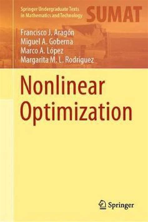 Nonlinear Optimization 9783030111830 Francisco J Aragon Boeken