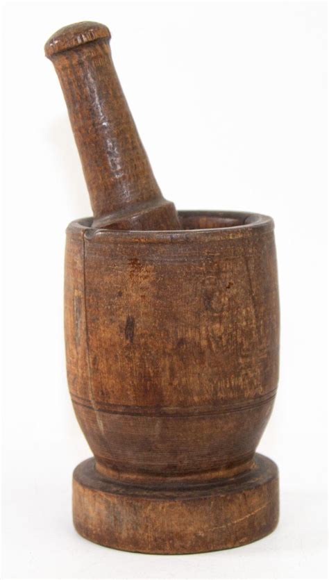 Antique Large Wood American Mortar And Pestle For Sale At 1stdibs