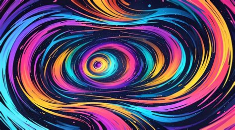 Premium Ai Image Colorful Swirling Patterns For Desktop Wallpaper