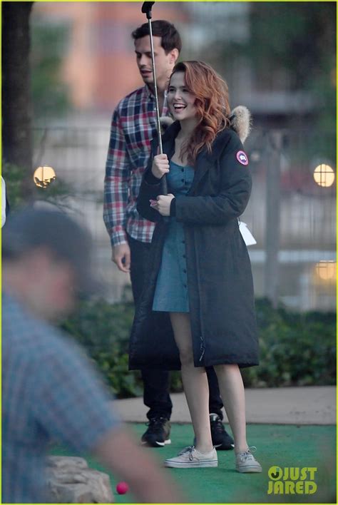 Zoey Deutch And Jake Robinson Chat It Up While Filming New Rom Com Set