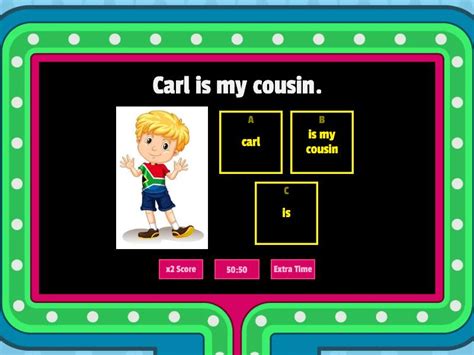 Find The Predicate Gameshow Quiz