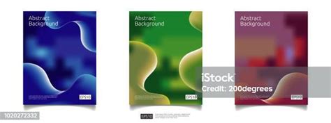 추상적인 3d 유체 흐름 컬러 그래픽 배경 디자인 설정합니다 표지 포스터 브로셔 전단지 전단지 서식 파일에 대 한 미래의 멋진 그라데이션 구성 액체 모양 벡터 일러스트입니다