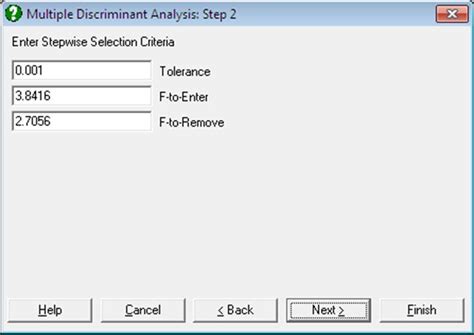 Unistat Statistics Software Multiple Discriminant Analysis